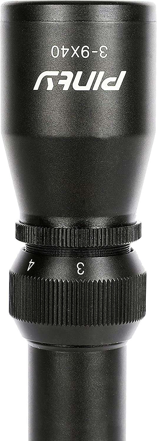 Pinty 3-9X40 Duplex Optical Hunting Rifle Scope Combo with Red Laser ...