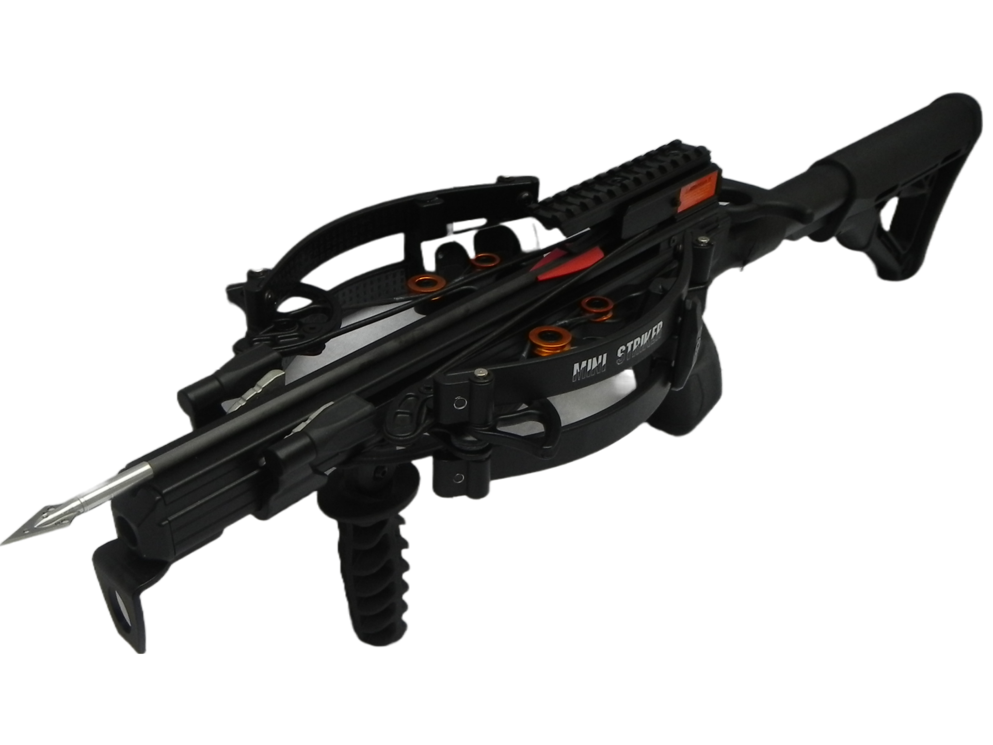 150-lbs-wt-Mini-striker-reverse draw pistol crossbow with buttstock