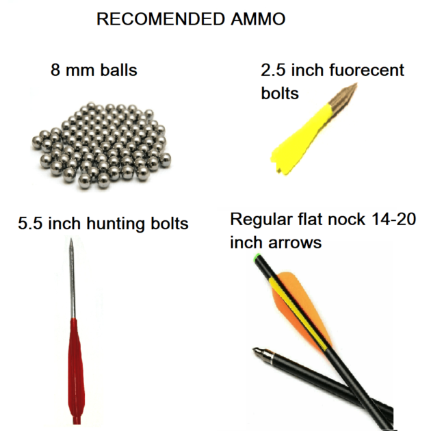 150lbs Goliath Steel Ball repeating Crossbow with Scope