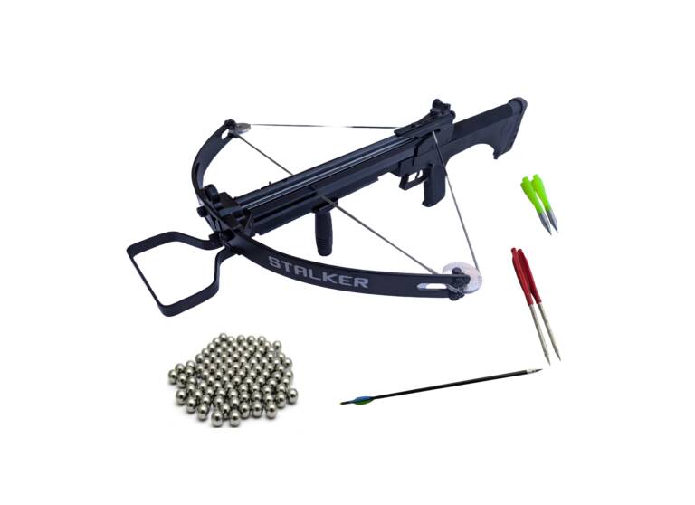 150-lbs-wt-stalker-multifunctional-compound-steel ball crossbow / arrows