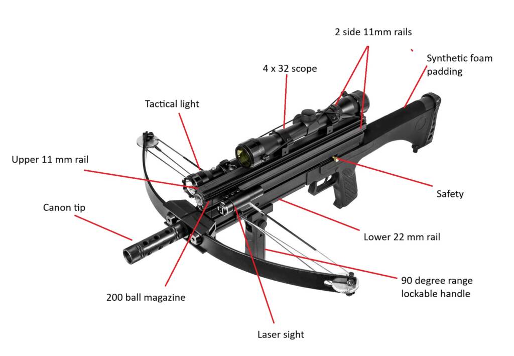 WT4 TACTICAL STEEL BALL CROSSBOW