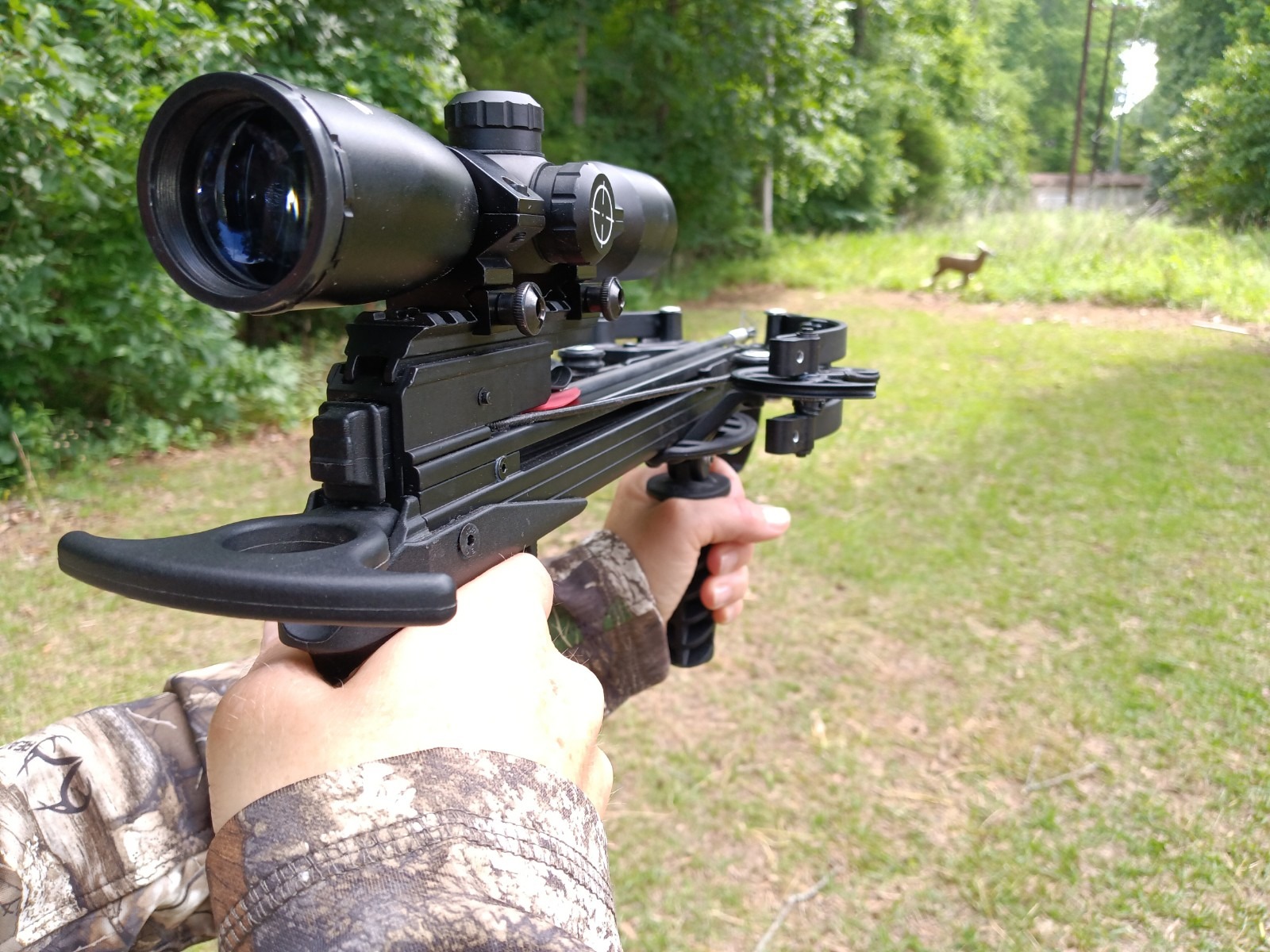 120-lbs-wt-Mini-striker-high-powered- pistol-crossbow green/dot sight